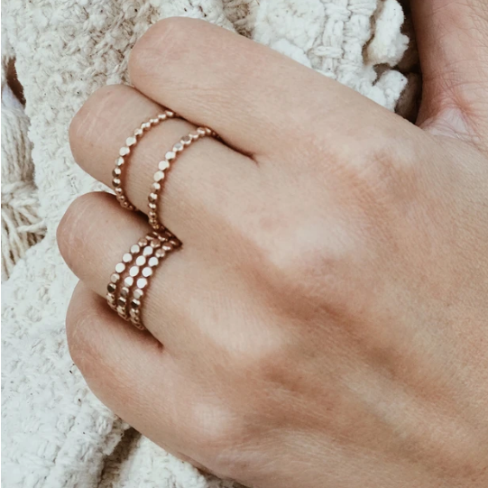 14K Gold Filled Dot Ring – Herself Collections